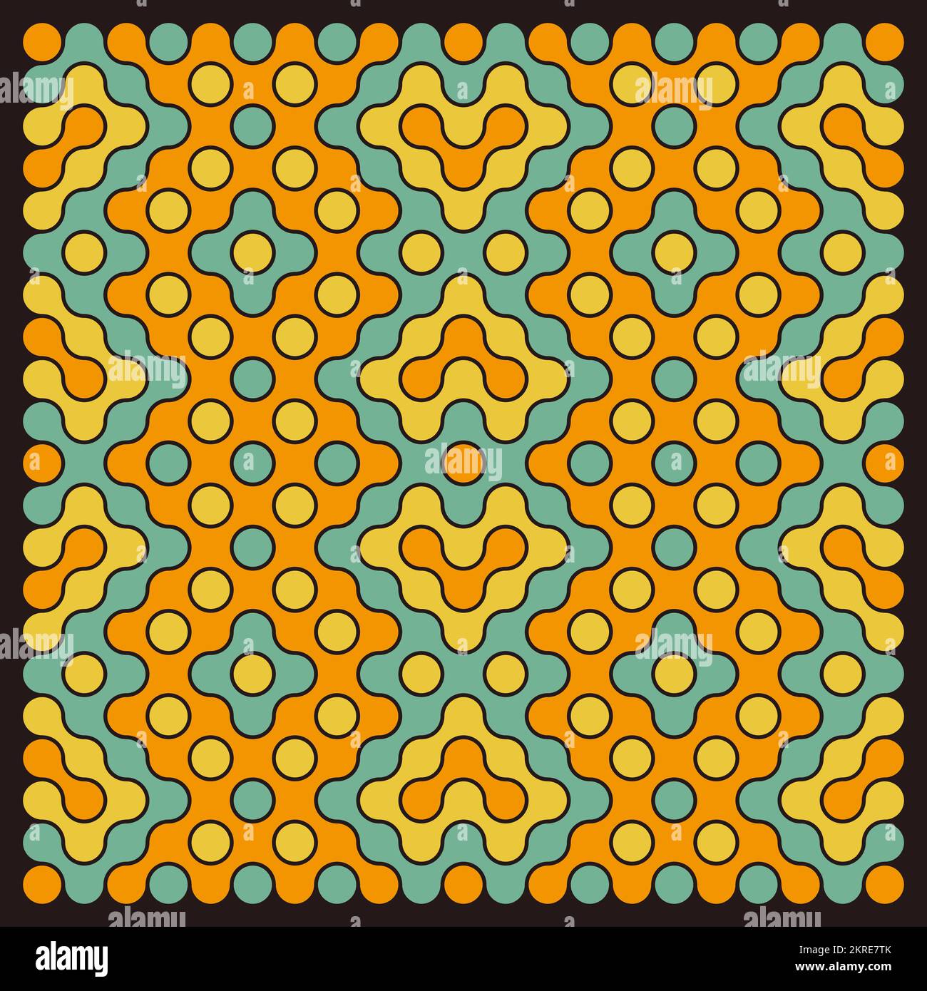 Random color rounded truchet tiling illustration Stock Vector Image ...