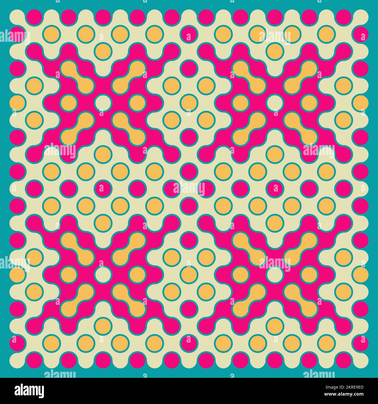 Random color rounded truchet tiling illustration Stock Vector Image ...