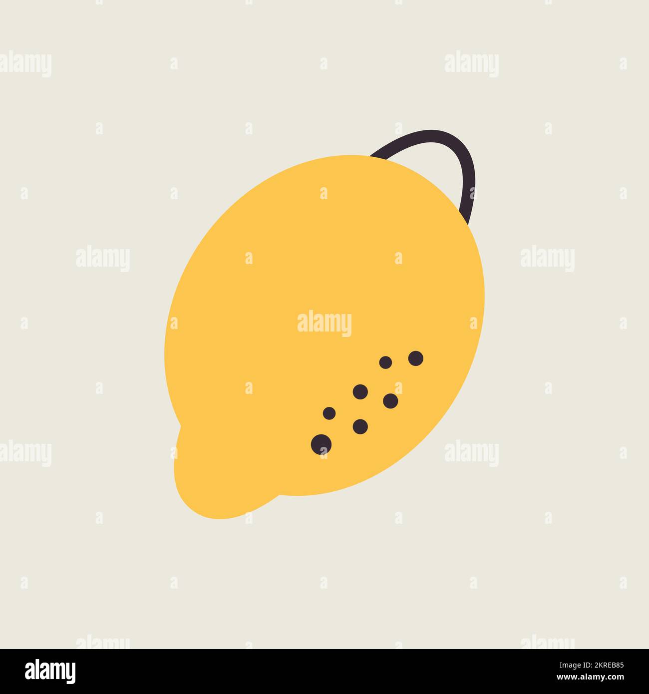 Lemon vector icon. Graph symbol for food and drinks web site, apps ...