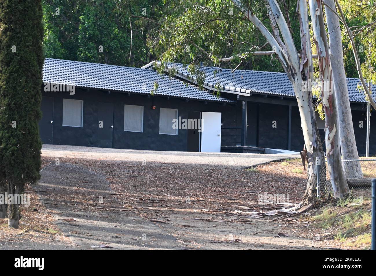 General overall view of the Donda Academy school, a private school ...