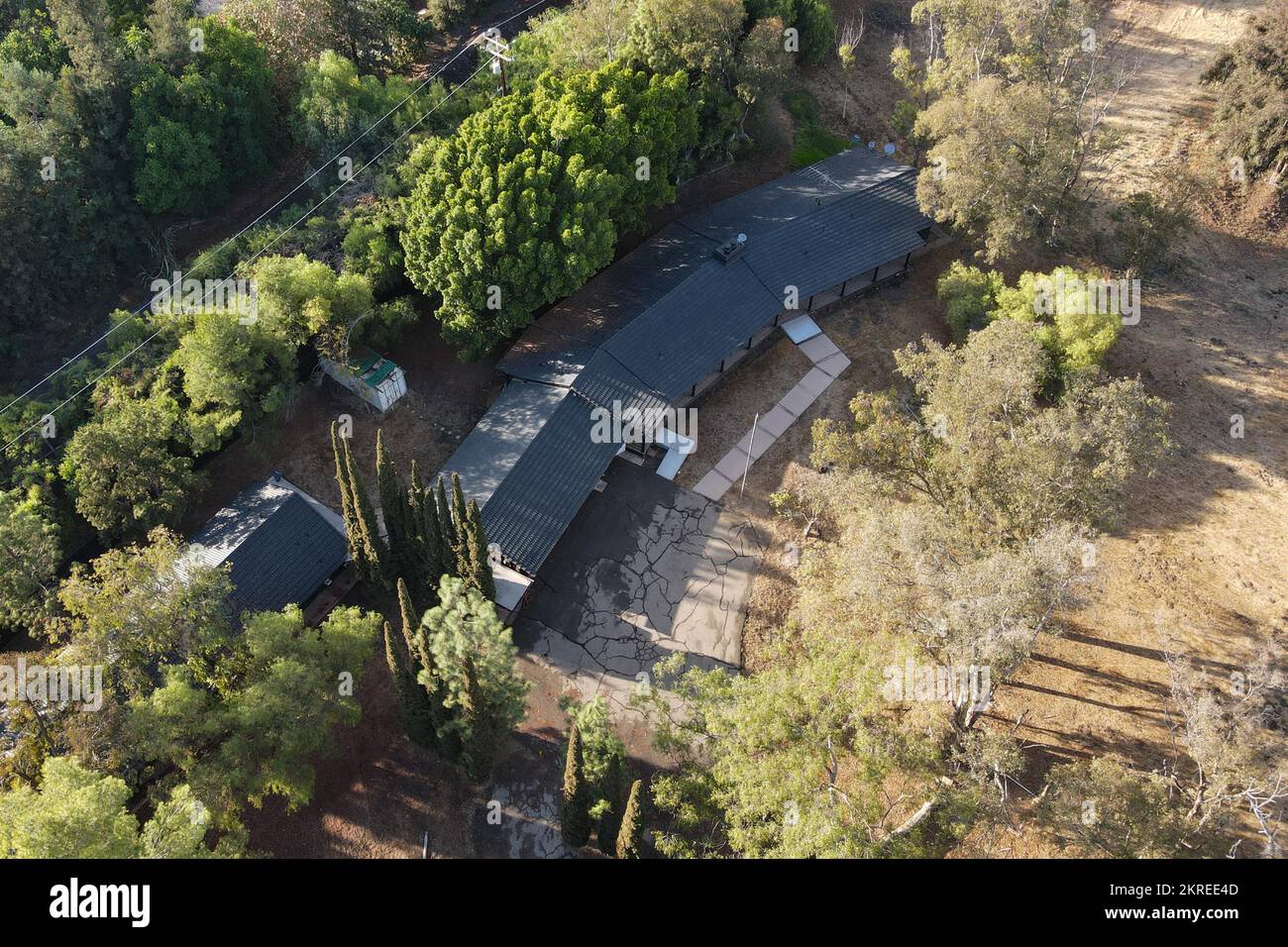 General overall view of the Donda Academy school, a private school ...