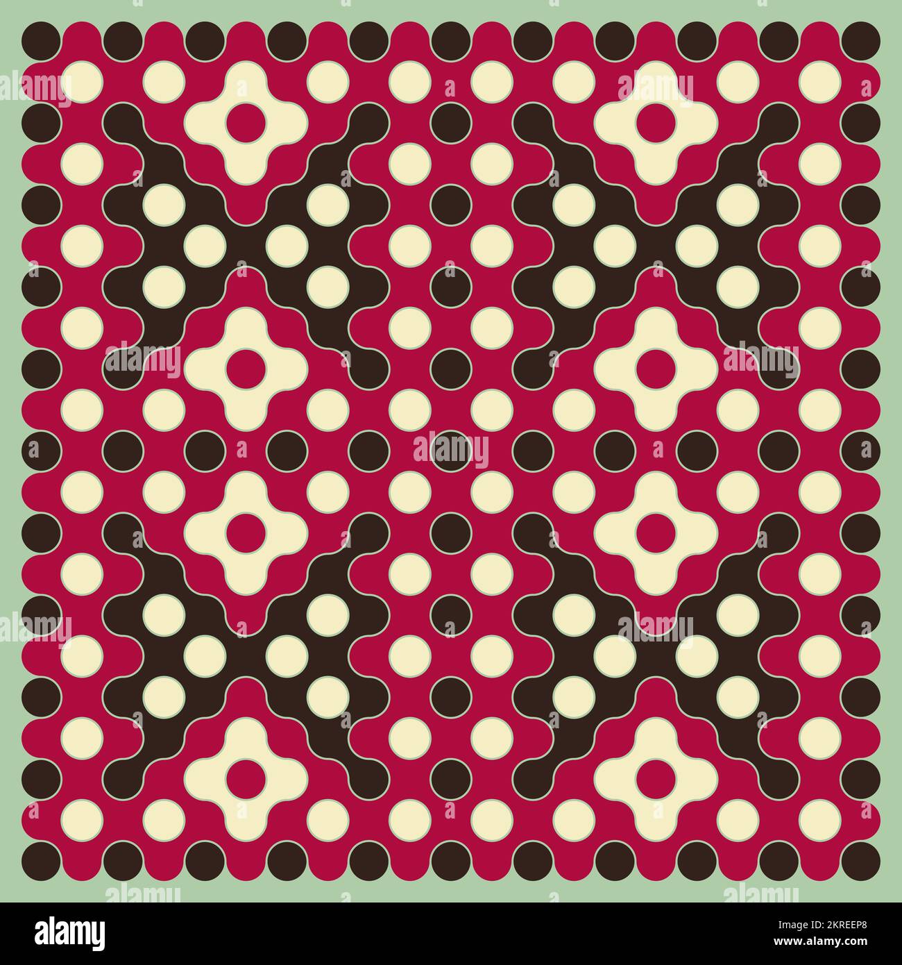 Random color rounded truchet tiling illustration Stock Vector Image ...