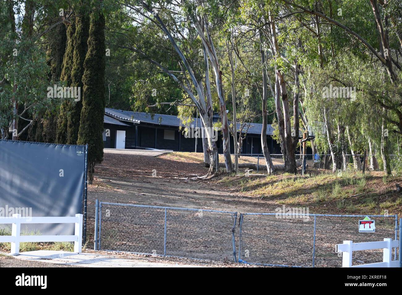General overall view of the Donda Academy school, a private school ...