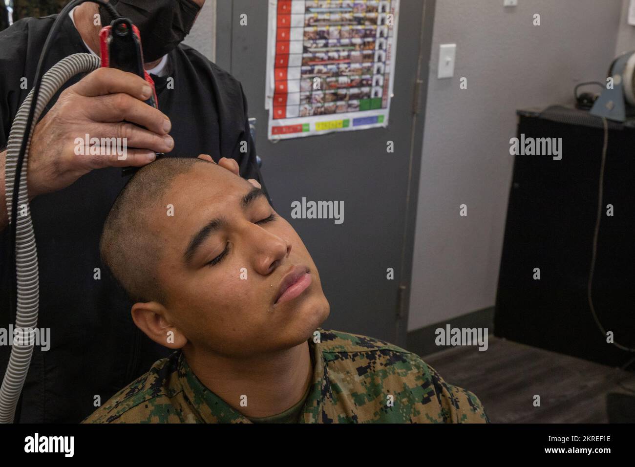 U.S. Marine Corps Recruit Steven Bustamante with Echo Company, 2nd ...