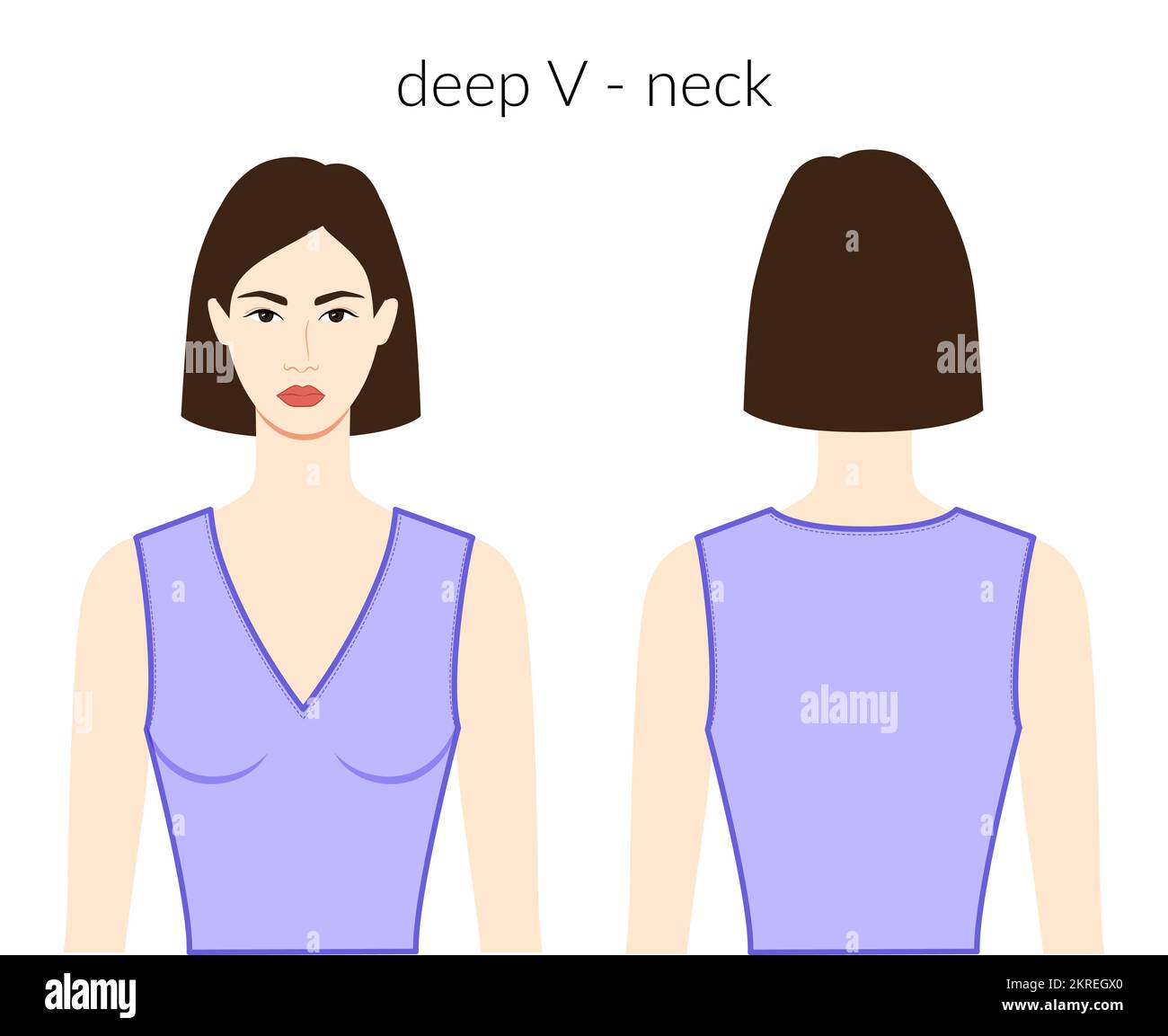 Woman in deep neck shirt hi-res stock photography and images - Alamy