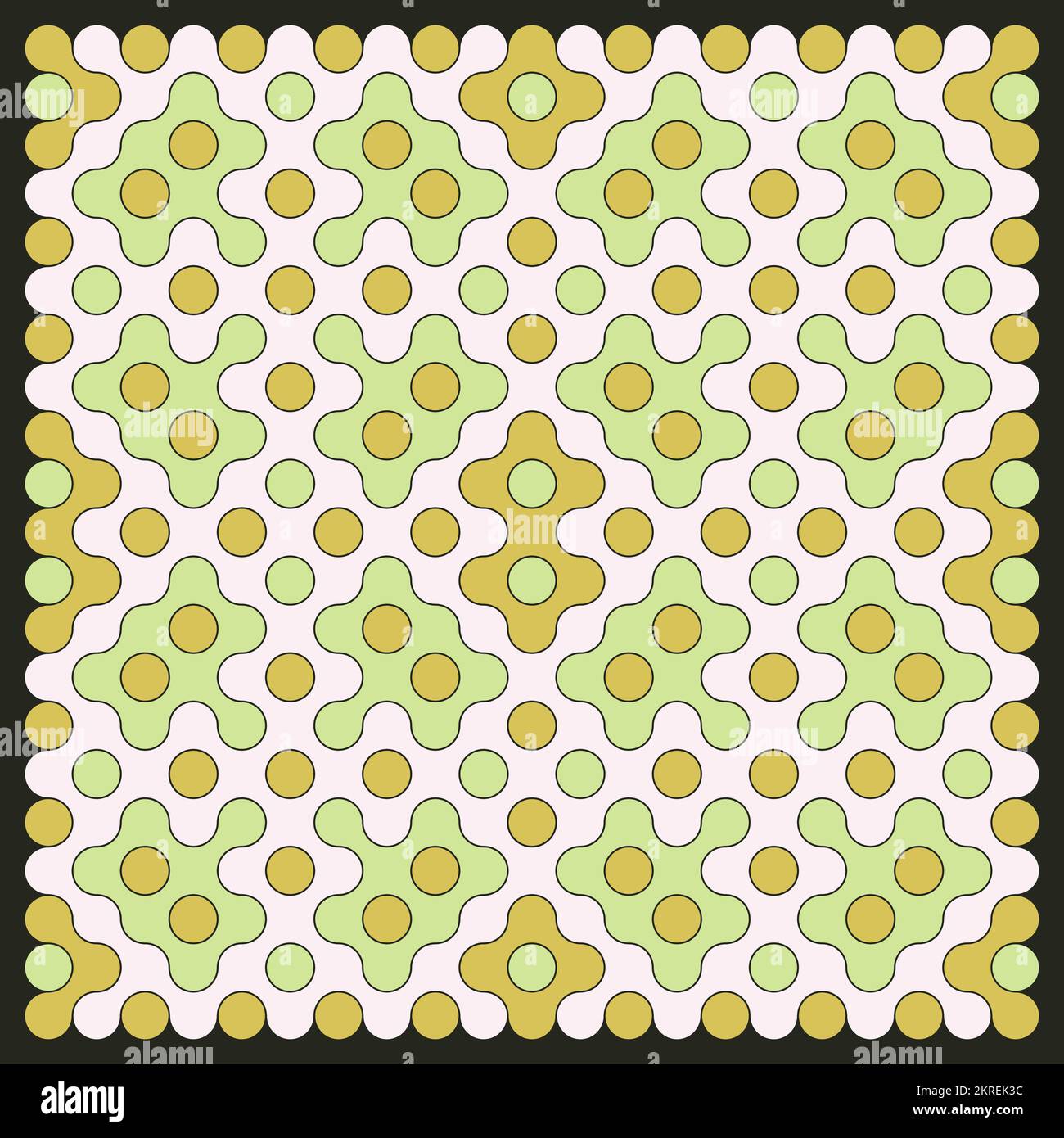Random color rounded truchet tiling illustration Stock Vector Image ...