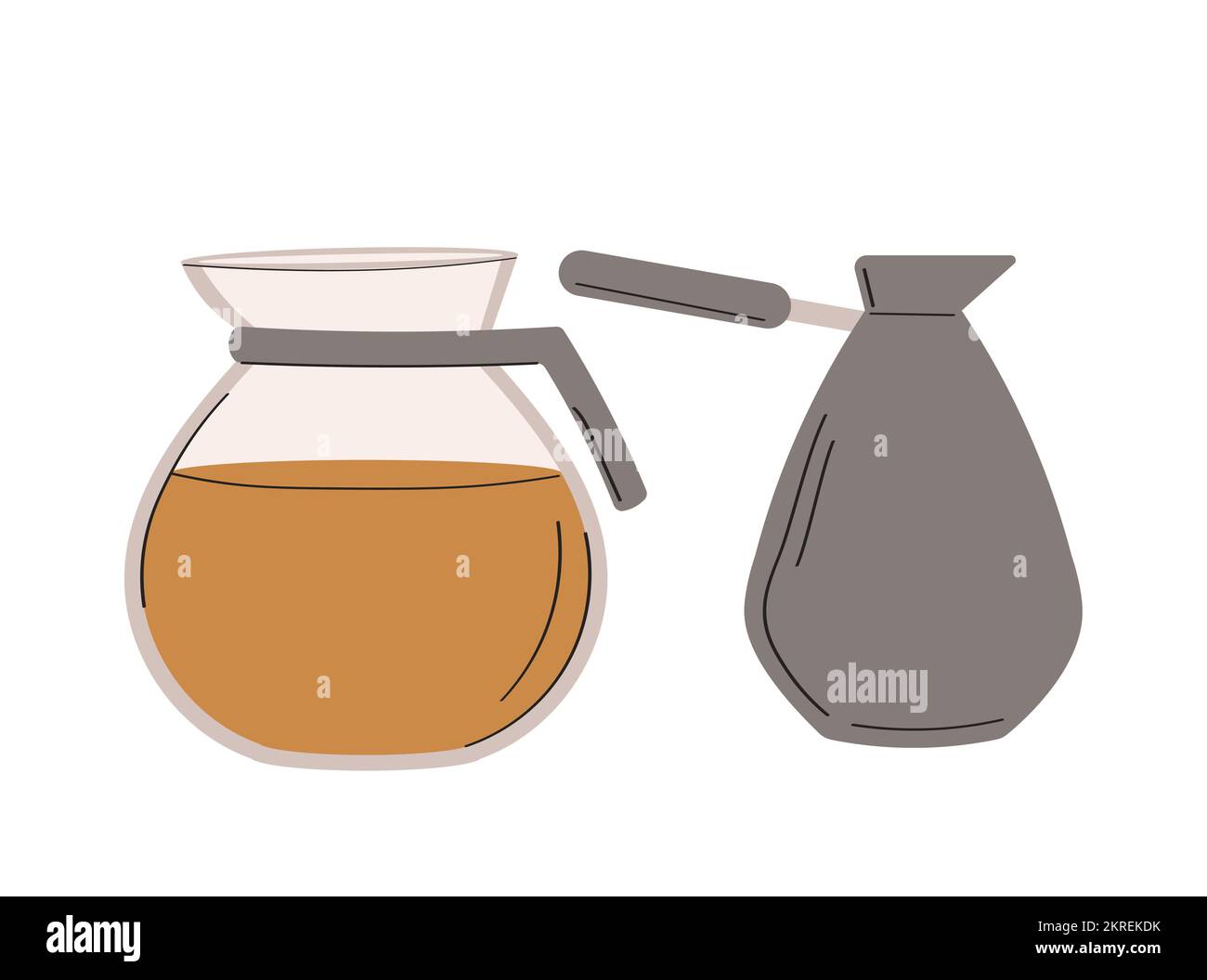 Coffee two cup Stock Vector Image & Art - Alamy