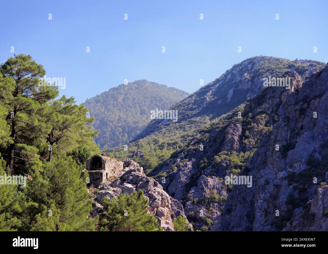 Olimpos, Antalya, Turkey, May 2019: The ruins of the ancient city of ...