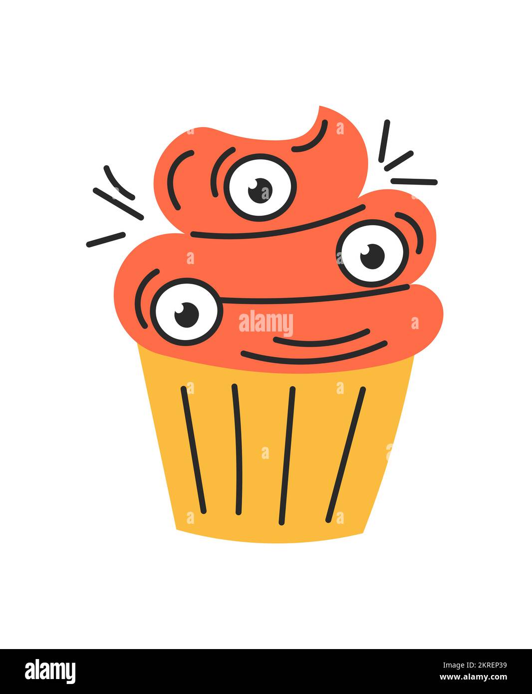 Funny halloween cupcake candy Cut Out Stock Images & Pictures - Alamy
