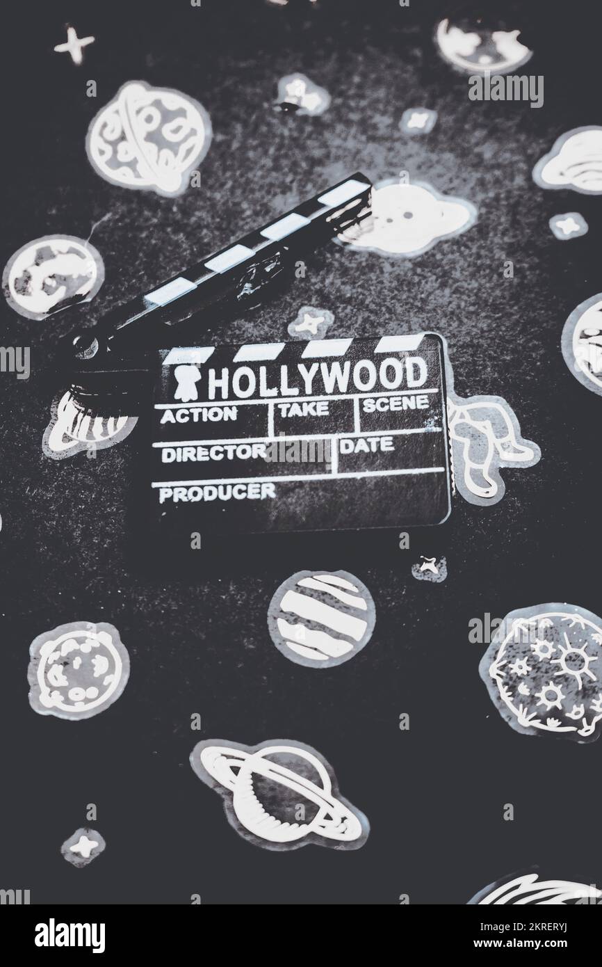 Movie icons layout hi-res stock photography and images - Alamy