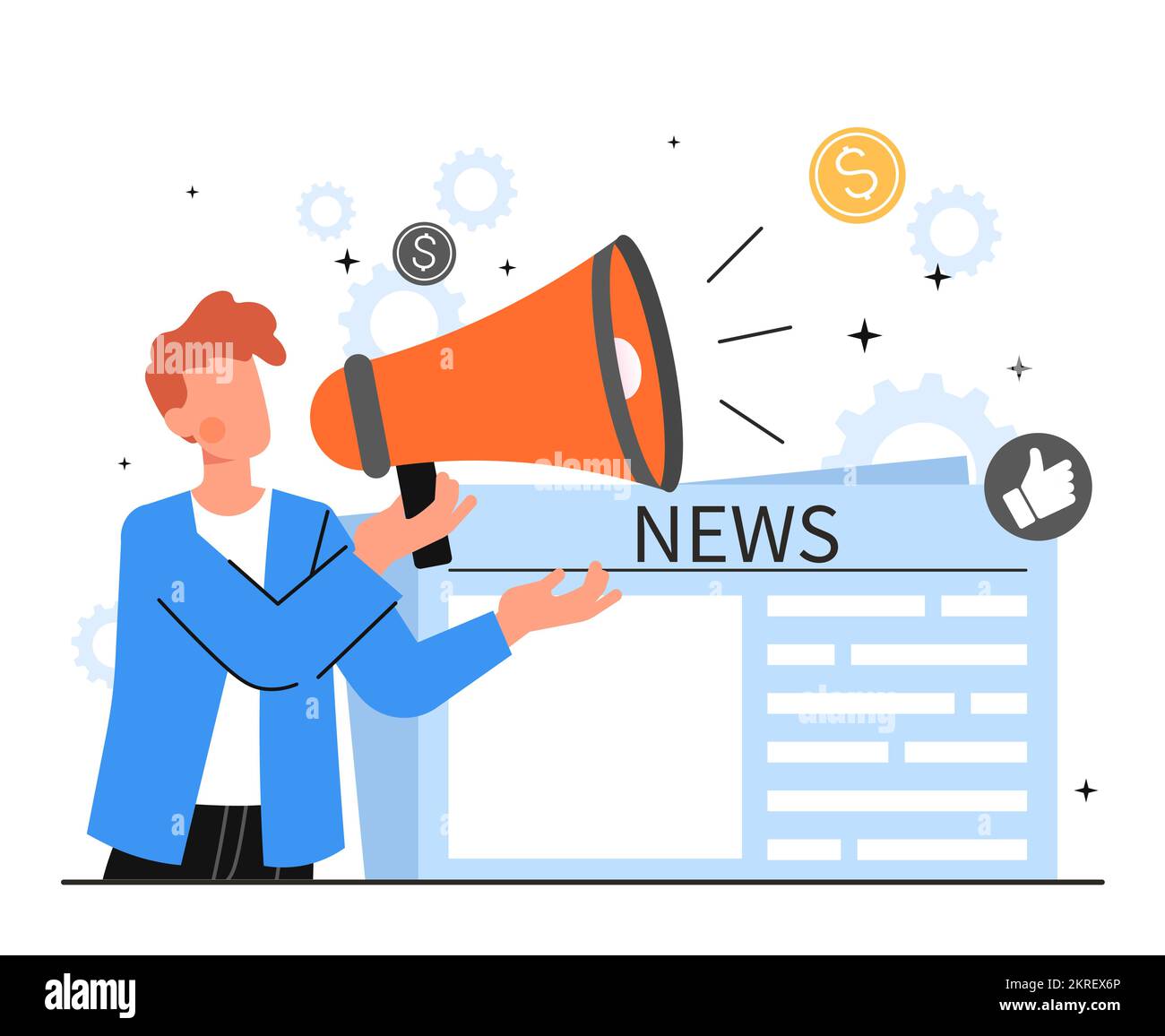 Concept of newspaper Stock Vector Image & Art - Alamy