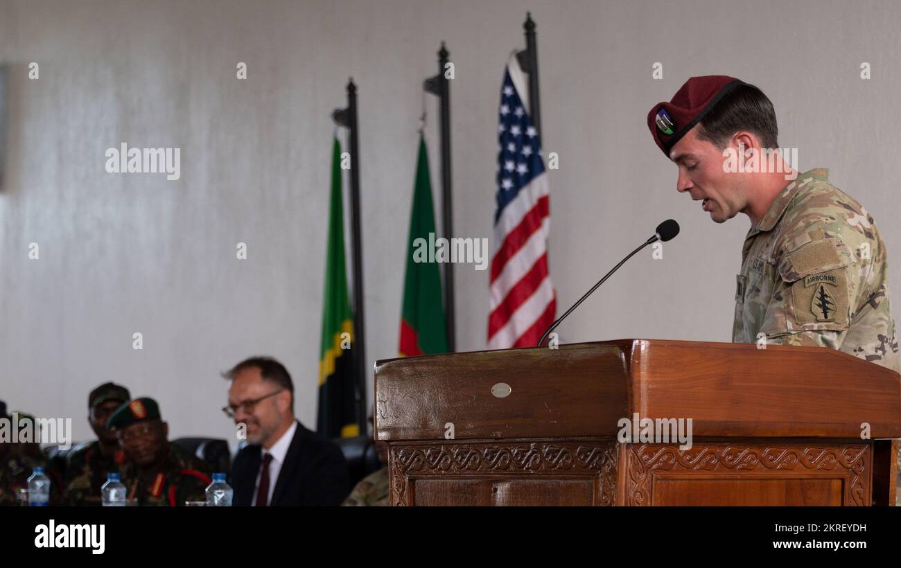 U.S. Army Capt. Tyler Clarke, a civil affairs team lead with the 95th ...