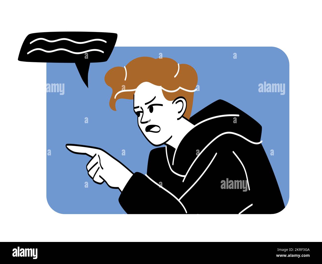 Angry conflicting person Stock Vector Image & Art - Alamy