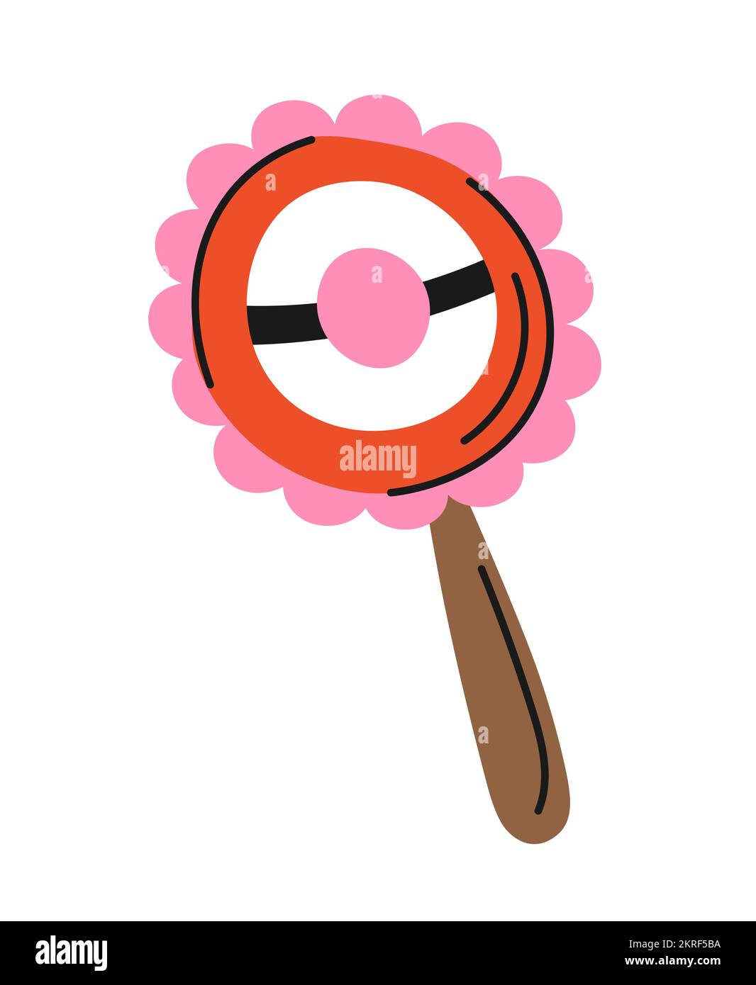 Wooden baby toy rattle Stock Vector Images - Alamy