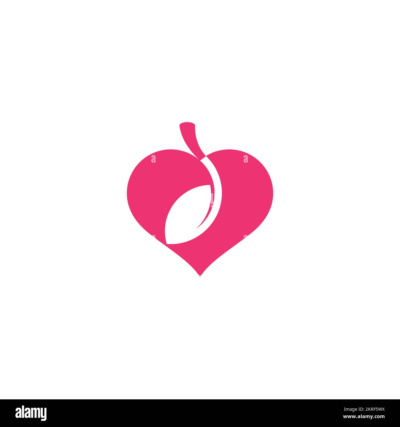 red apple fruit label geometric symbol vector Stock Vector Image & Art ...