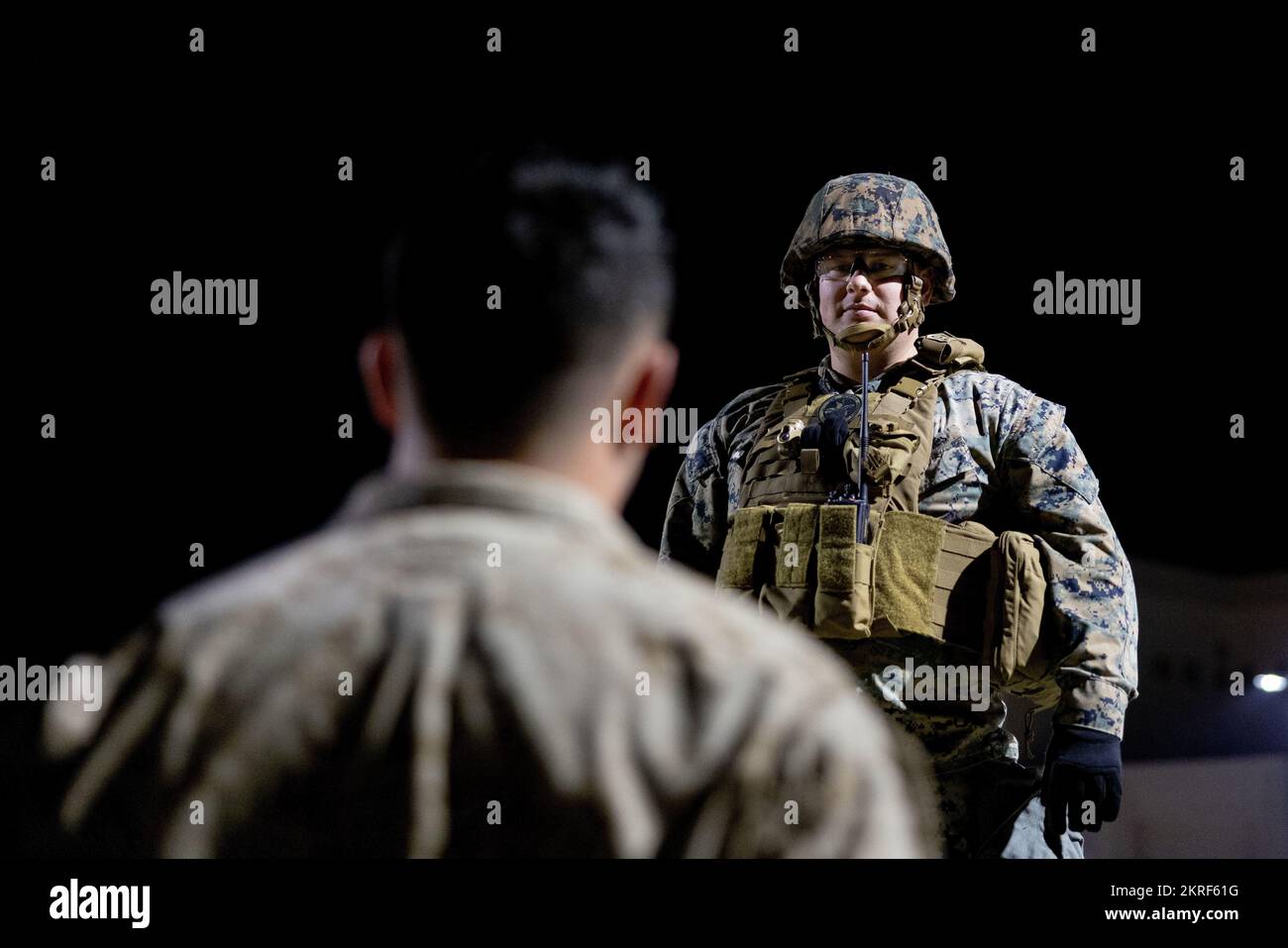 U.S. Marine Corps Lance Cpl. Dylan Brown, assigned to the Marine Corps ...