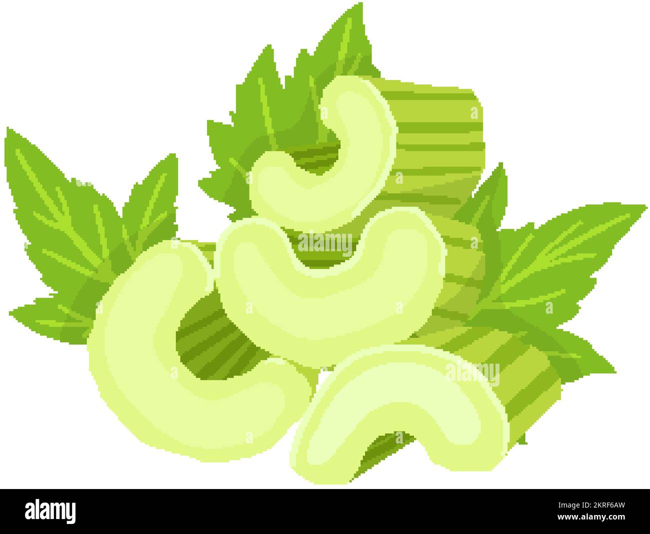 Celery sliced Stock Vector Images - Alamy