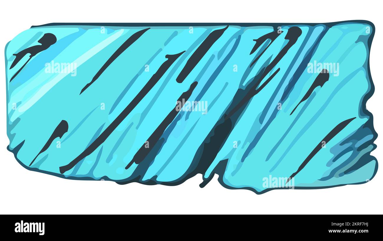 Blue rectangular shape with diagonal brush strokes in grunge style ...