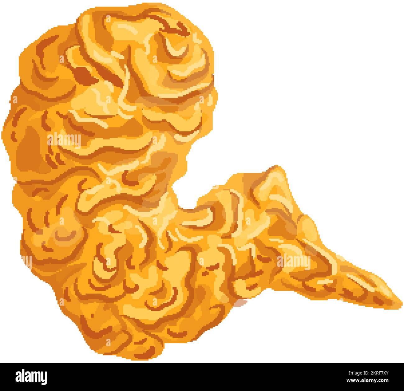 wing fried chicken cartoon vector illustration Stock Vector Image & Art ...