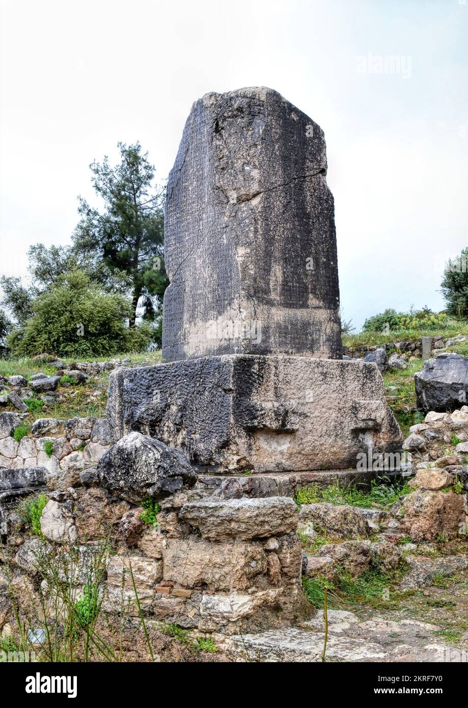 Antalya, Turkey, May 2014: Xanthos Ancient City. Monumental Stone ...