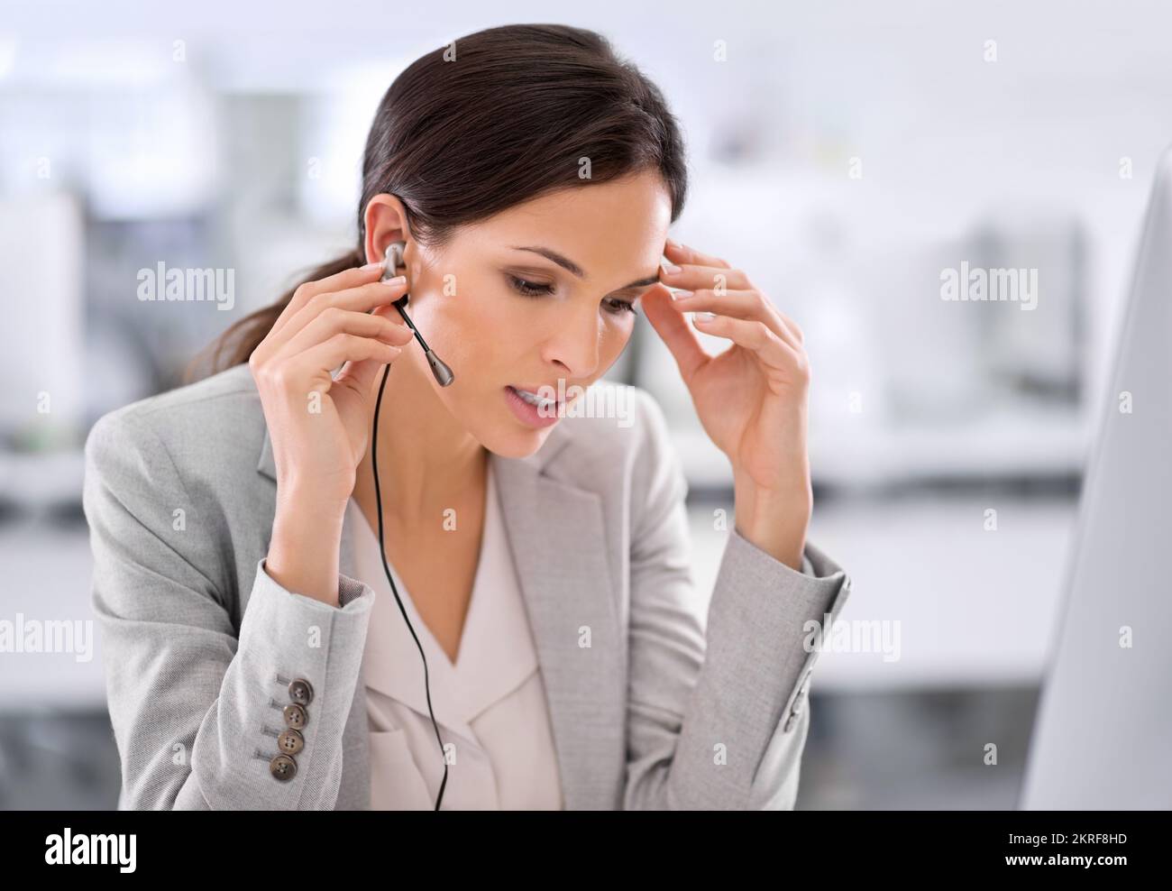 Yes sir, I understand your concern...An attractive call center agent ...
