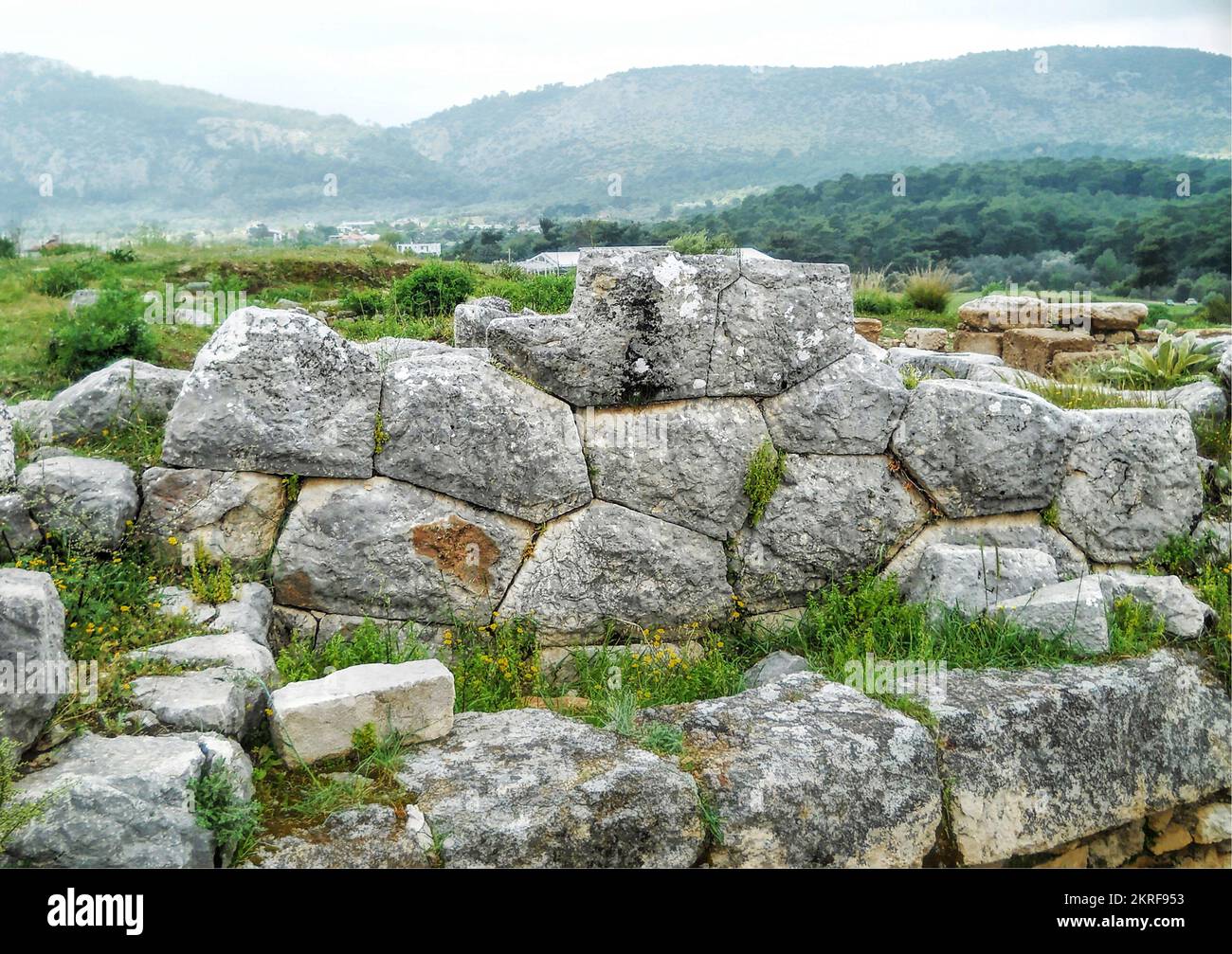 Antalya, Turkey, May 2014: Xanthos Ancient City. Architectural wall ...