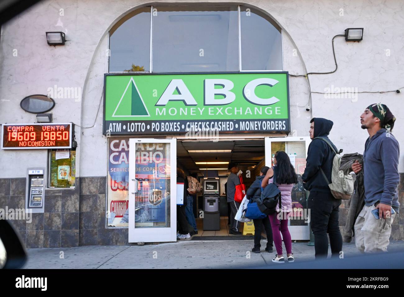 ABC Money Exchange outside the San Ysidro Border Crossing on Monday ...