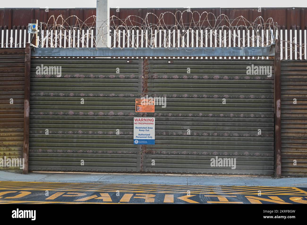 General overall view of the San Ysidro Border Wall on Monday, Oct. 24 ...