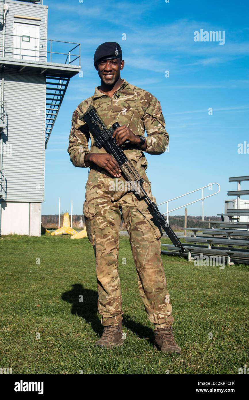 U.S. Army 2nd Lt. Nathaniel Valentine, an international Officer Cadet ...