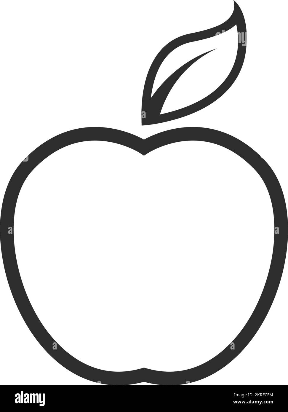 Apple Template Black And White