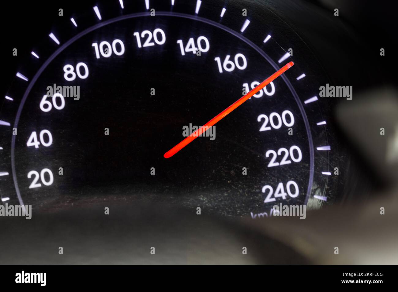 Close-up of a speedometer in a car Stock Photo - Alamy