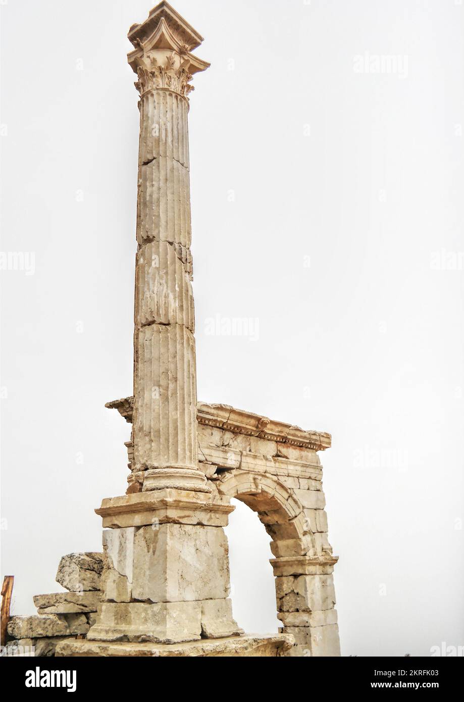 Sagalassos, Burdur, Turkey, Oct. 2019: The monumental arch gate of ...