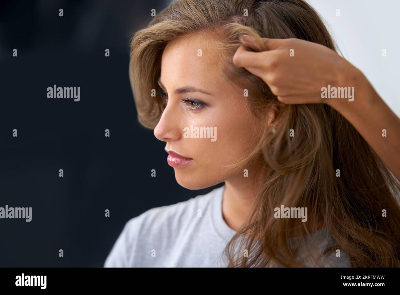 Taking a day to treat herself - Beauty treatment. A beautiful young ...