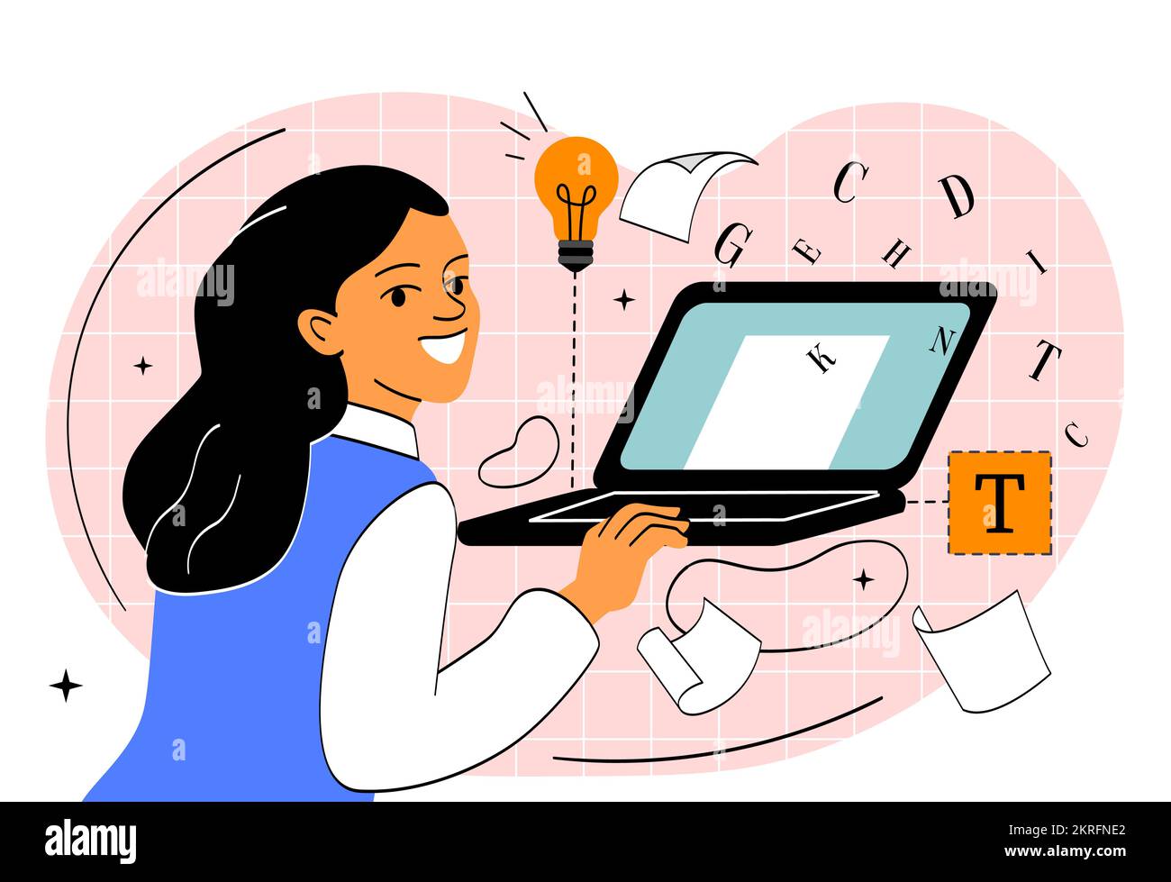 Workplace creative writing person Cut Out Stock Images & Pictures - Alamy
