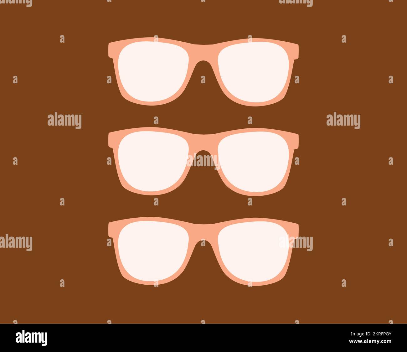 Realistic Vintage Sunglasses Isolated Vector Illustration Stock Vector ...