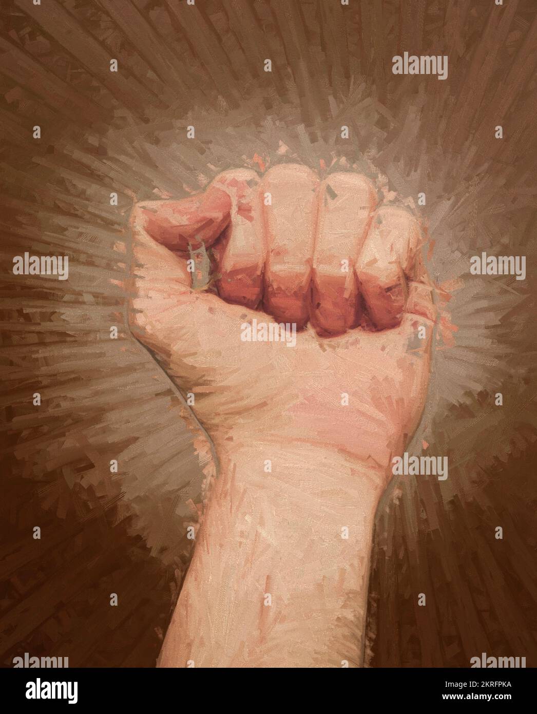 The hands resist him painting hi-res stock photography and images - Alamy