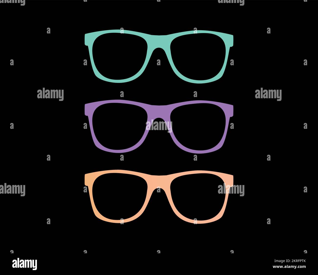 Realistic Vintage Sunglasses Isolated Vector Illustration Stock Vector ...