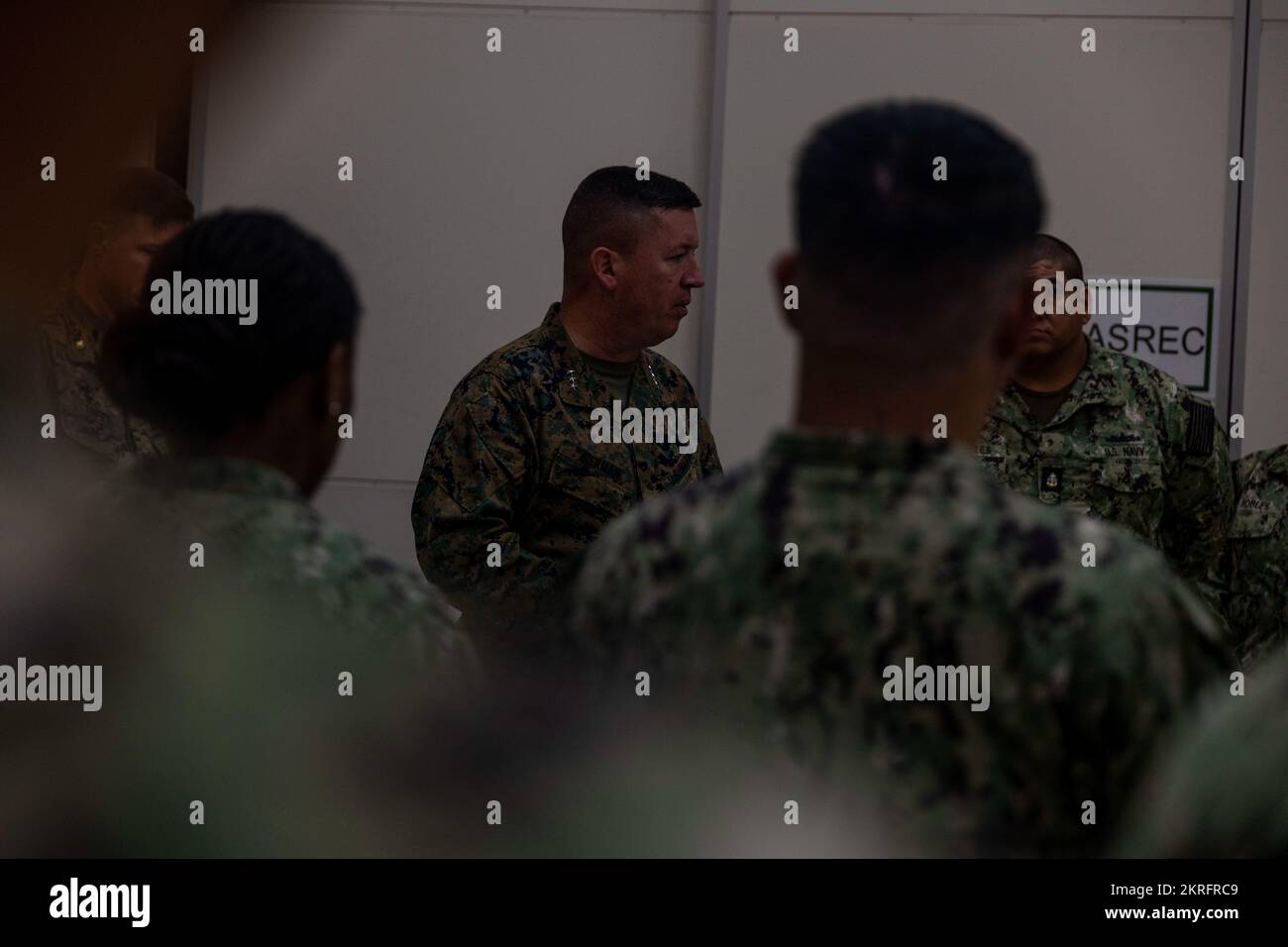 U.S. Marine Corps Lt. Gen. James Bierman, commanding general of III ...