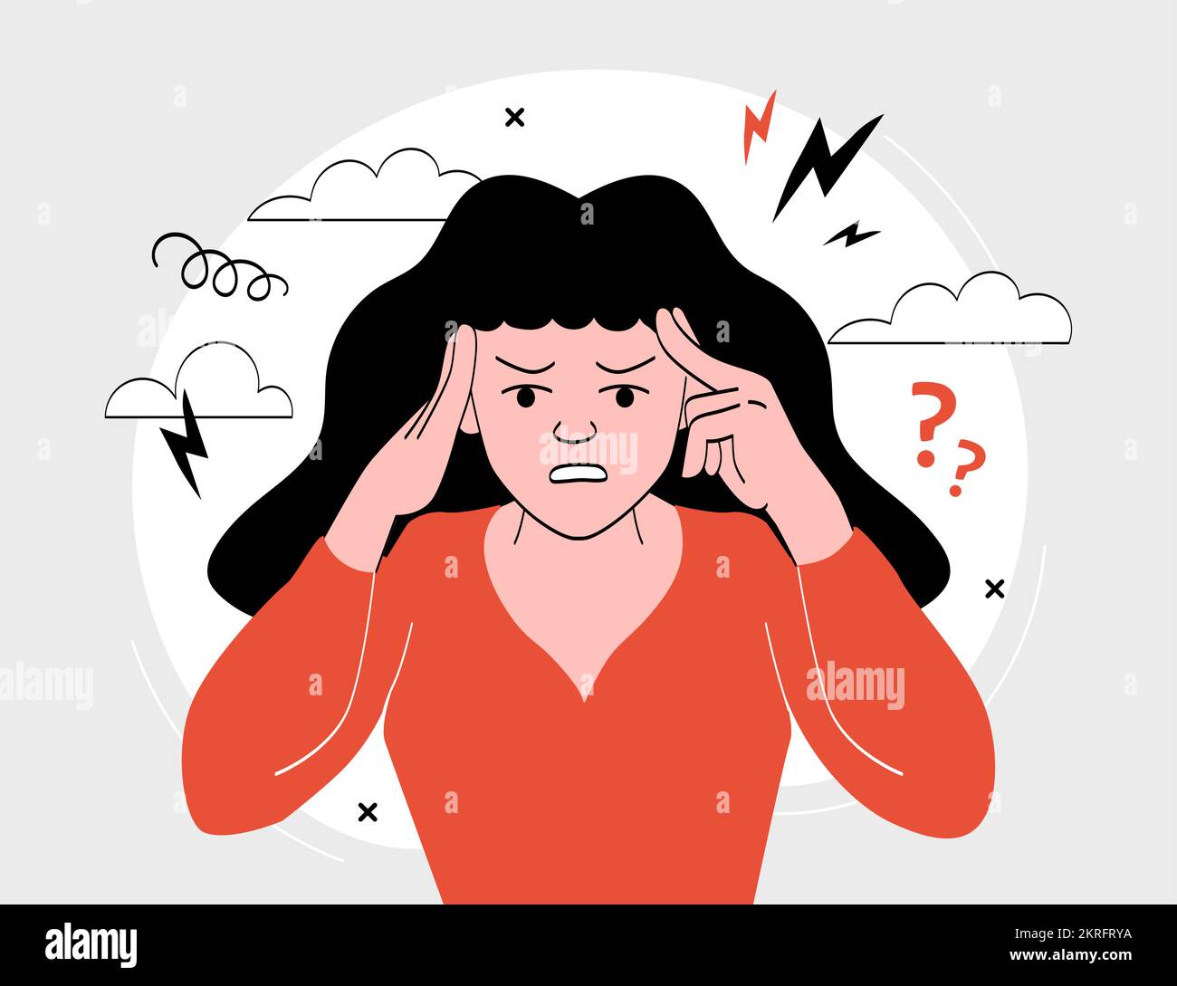 Emotional stress concept Stock Vector Image & Art - Alamy