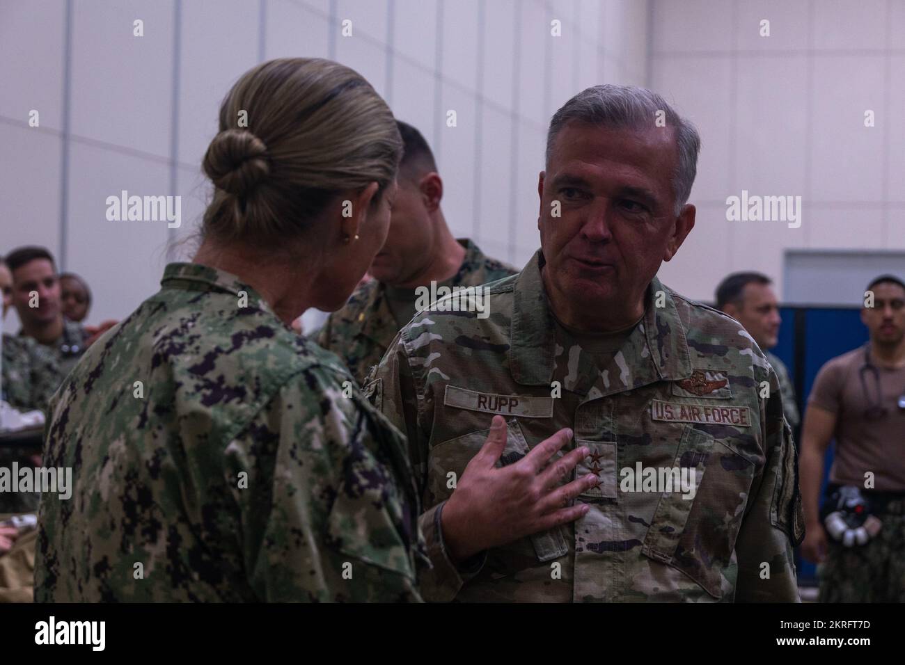 U.S. Air Force Lt. Gen. Ricky Rupp, commanding general of U.S. Forces ...
