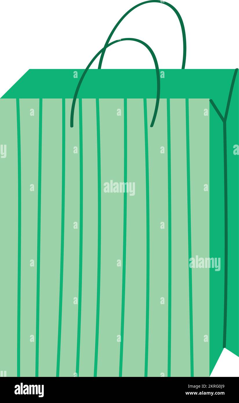 green shopping bag gift icon Stock Vector Image & Art - Alamy