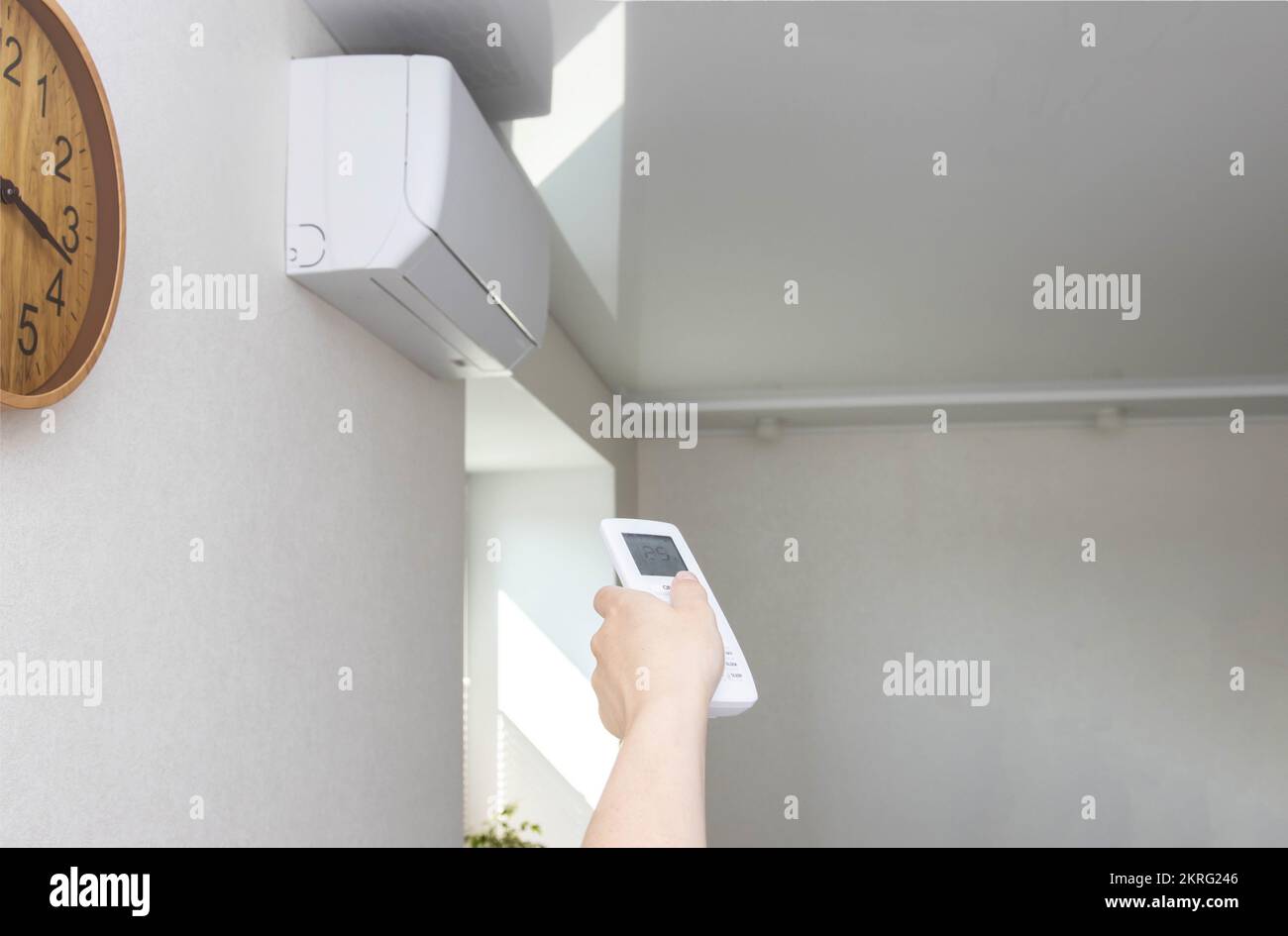 Management of a wall split system in the office using a control panel ...