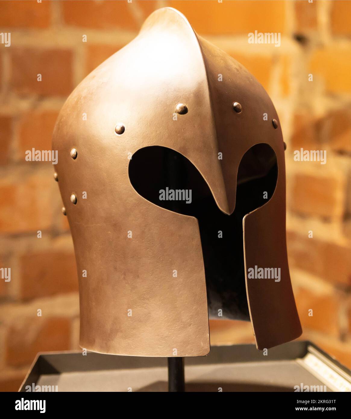 Protective old Barbute helmet from the 14th century used in Europe ...