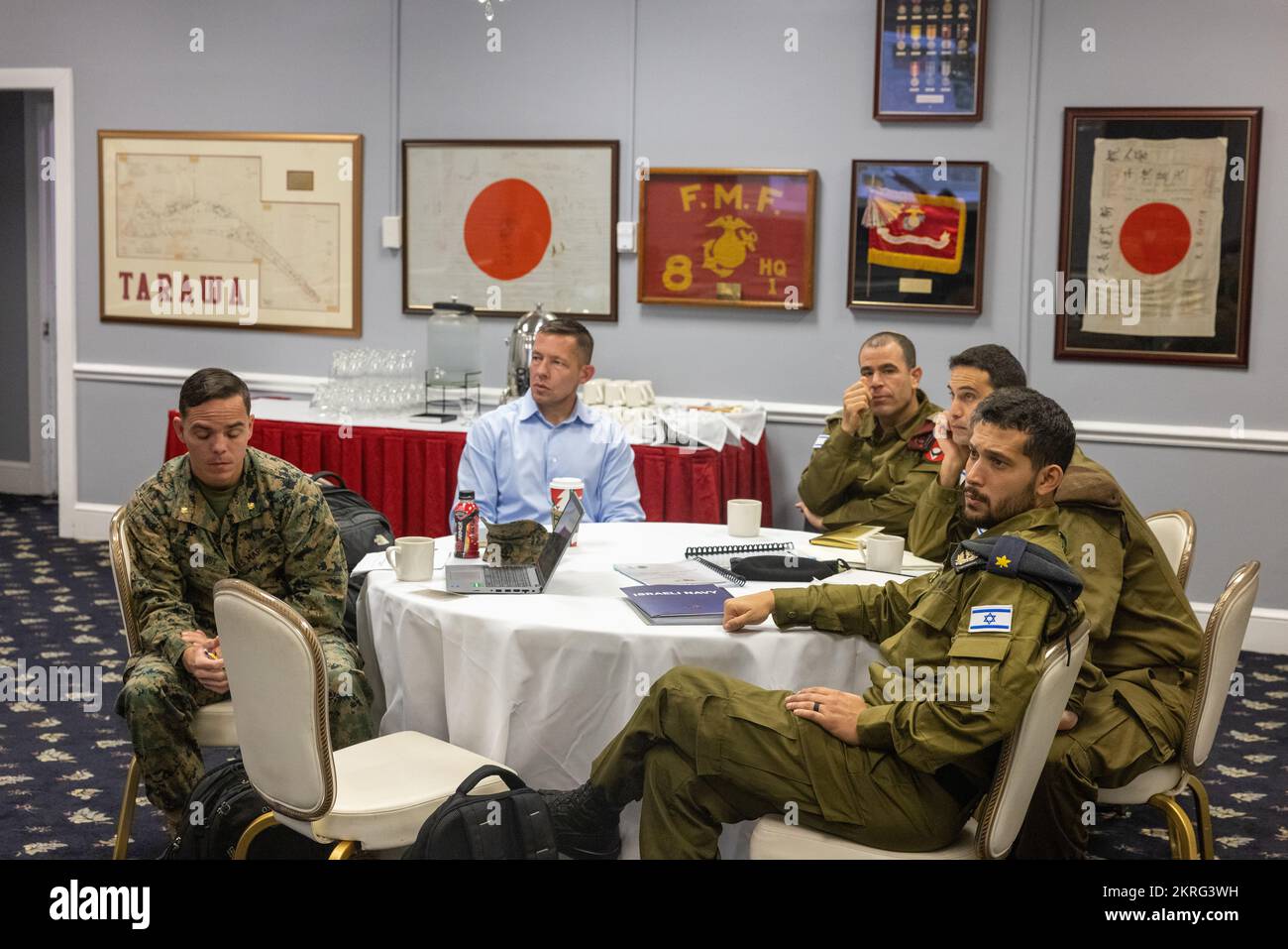 Senior leaders from the Israel Defense Force, including Brig. Gen. Guy ...