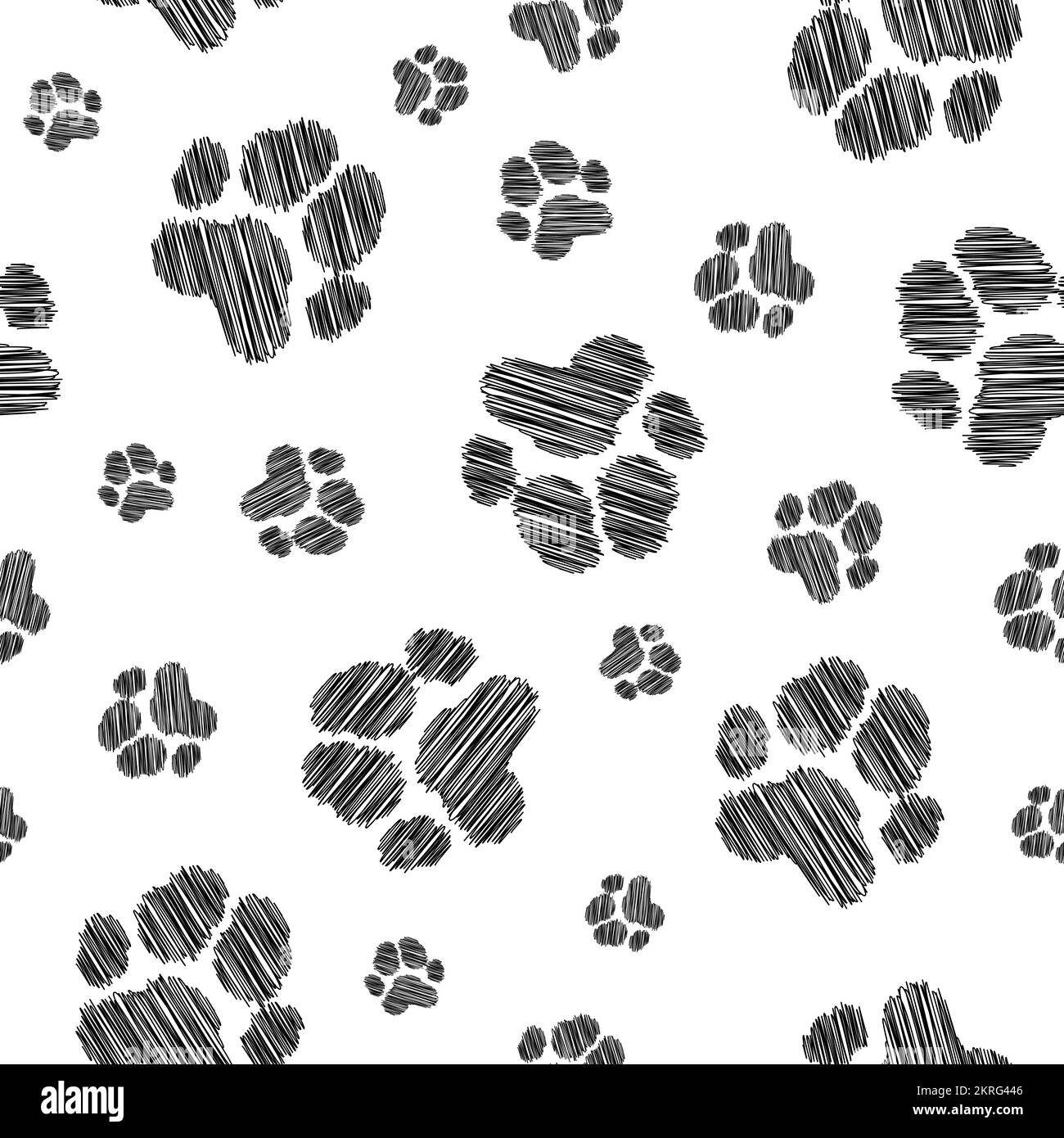 Dog paw print Black and White Stock Photos & Images - Alamy