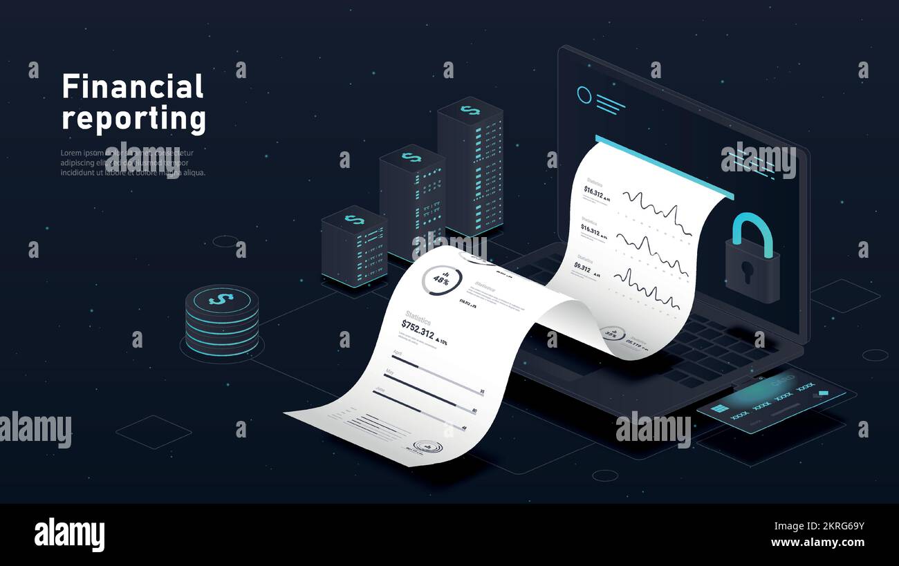 Financial reporting concept Stock Vector Image & Art - Alamy