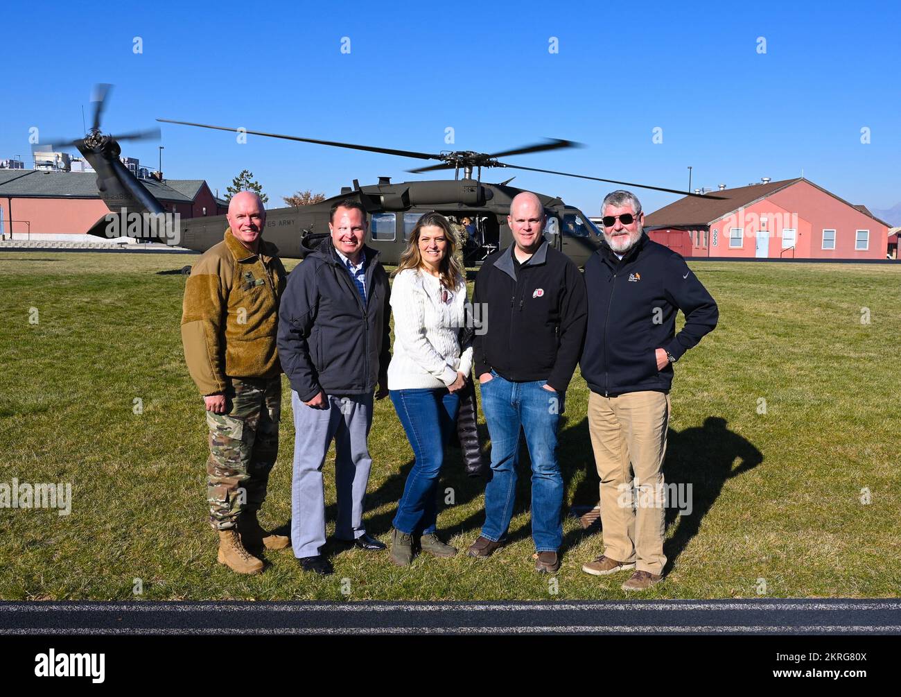 Garrison Commander, Col. Shane Day, Camp Williams, Utah accompanies ...
