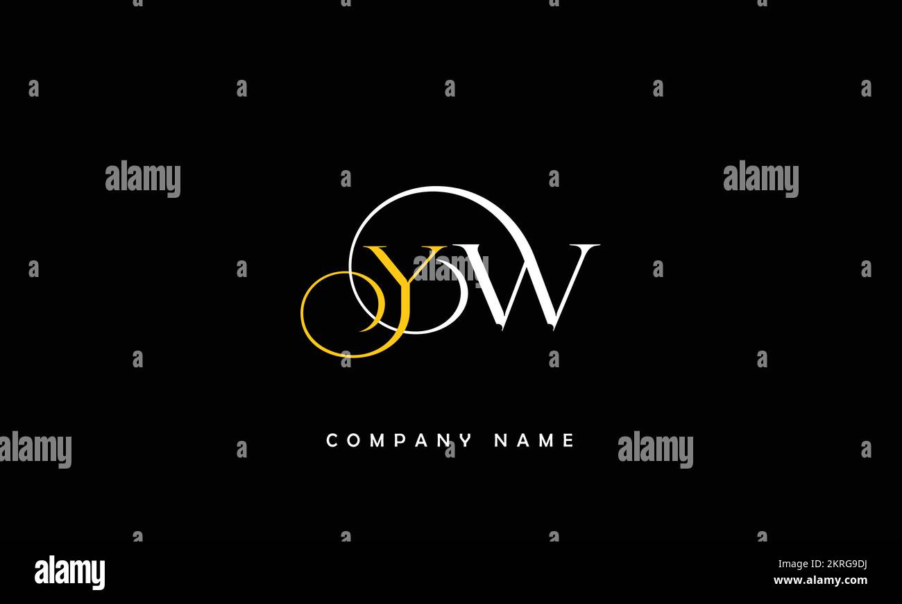 YW, WY Abstract Letters Logo Monogram Stock Vector Image & Art - Alamy