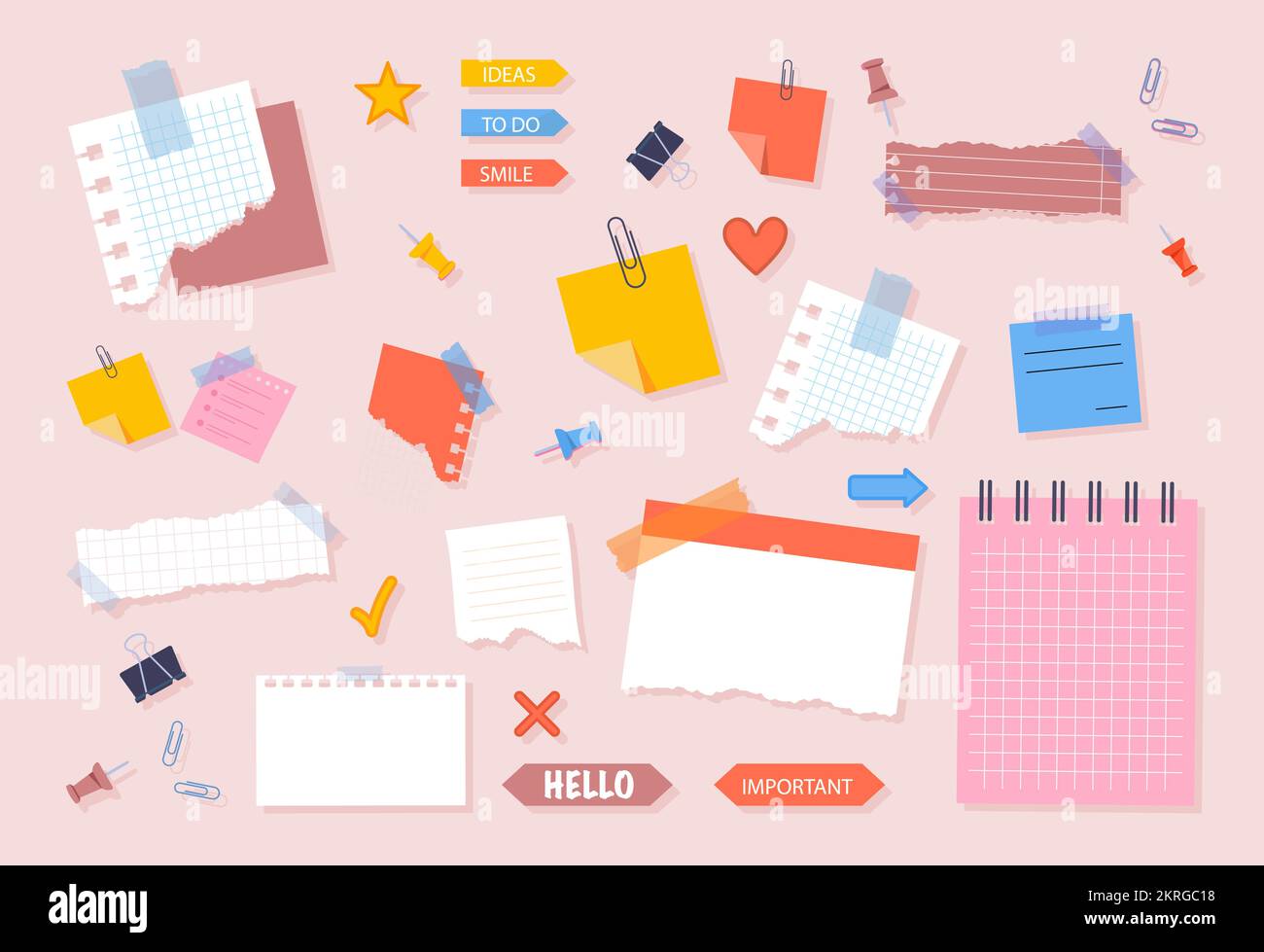 Cute memo template Stock Vector Image & Art - Alamy