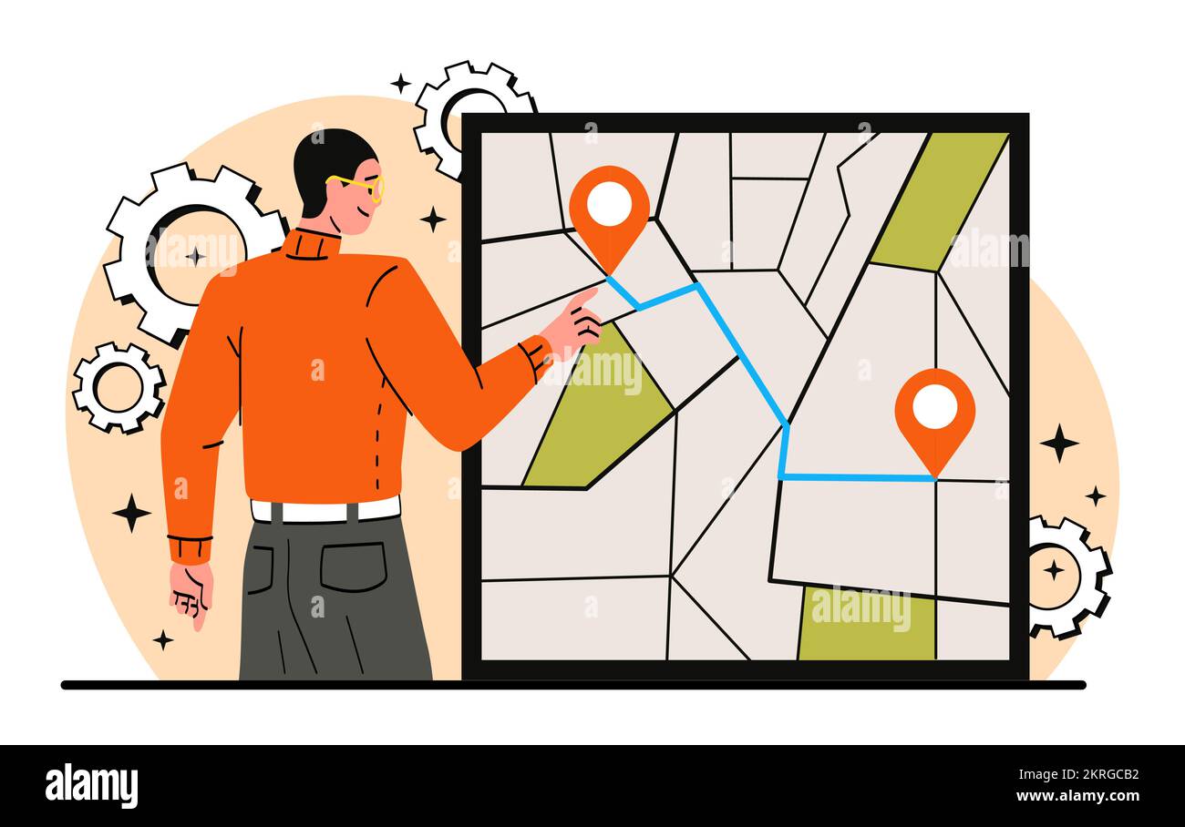 Road trip planning guide Stock Vector Images - Alamy